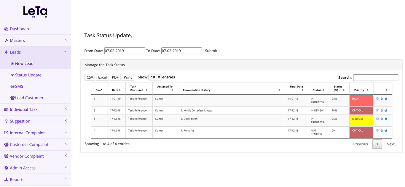 LeTa - Lead & Task Management Software - Manage your business leads and ...